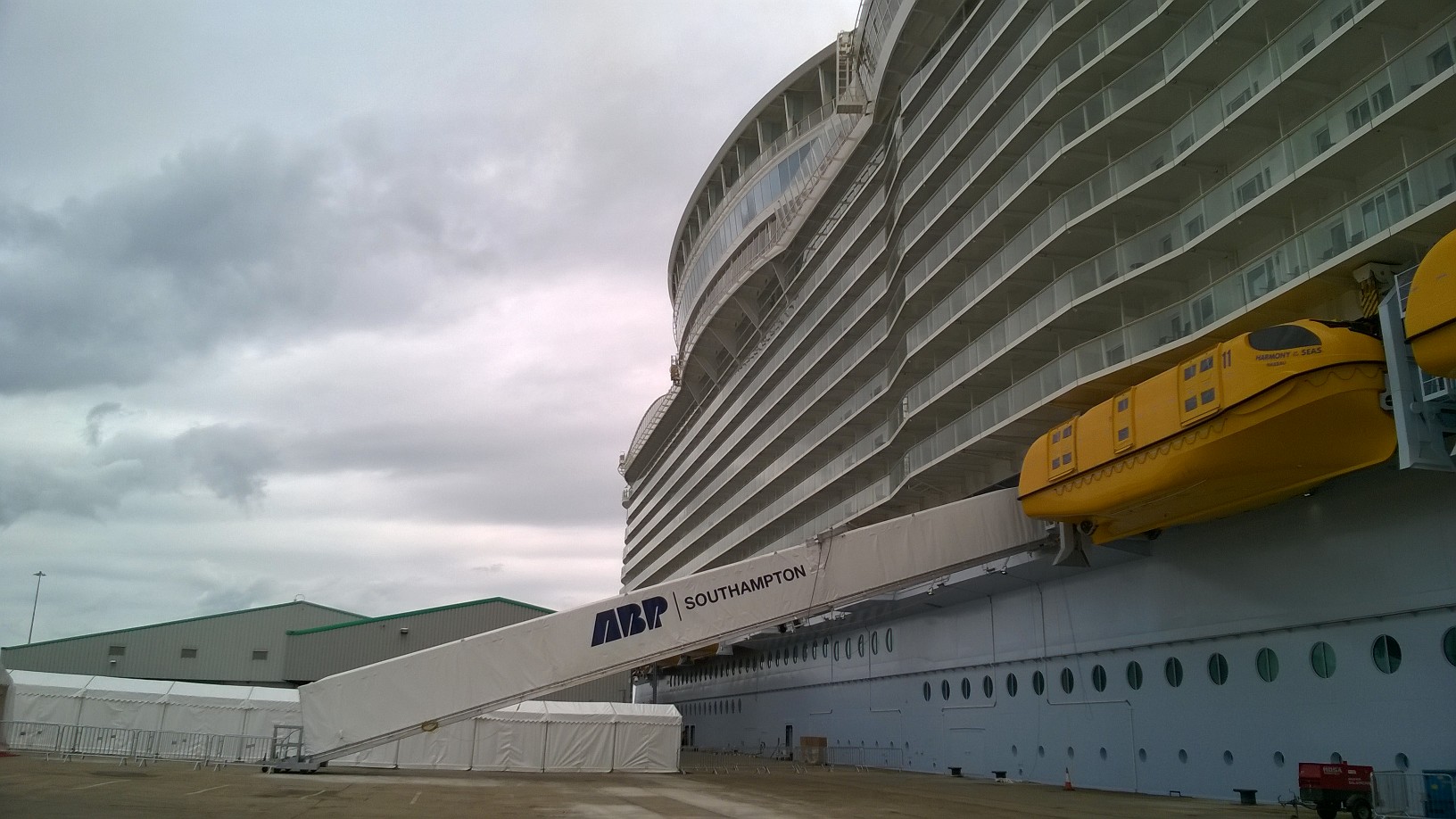 Dual Use Gangway fitted to cruise ship | Tyne Gangway